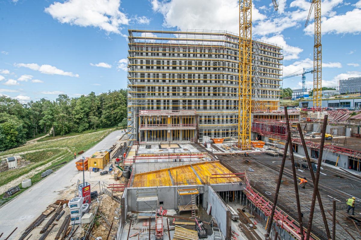 Fortschritt Anfang August 2023 - Universelle Ulm - Science Park III